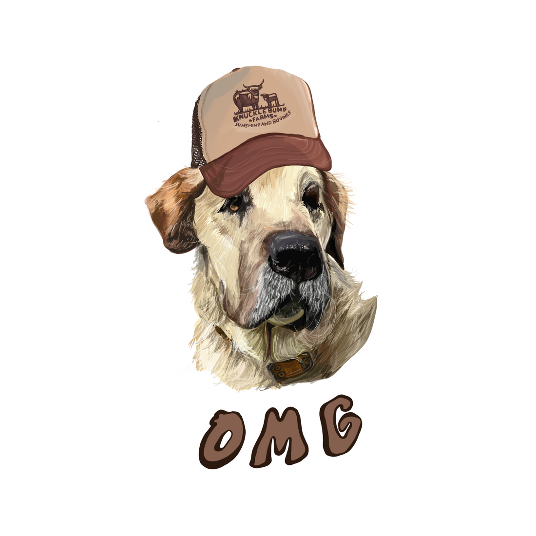OMG Sticker – Knuckle Bump Farms